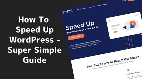 How To Speed Up WordPress Super SIMPLE Guide