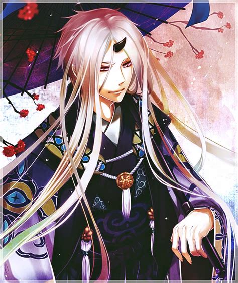 Аниме мужчины с длинными волосами фото и картинки Abrakadabra Fun