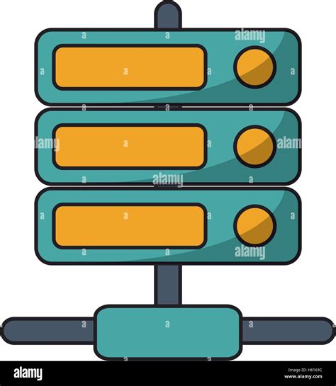 isolated device and data base design stock vector image and art alamy
