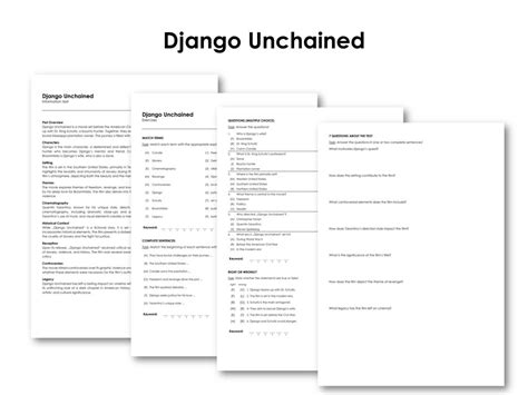 The Movie Django Unchained Made By Teachers