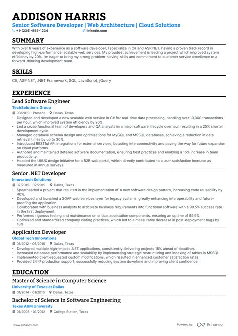 Junior Web Developer Resume Examples Guide For