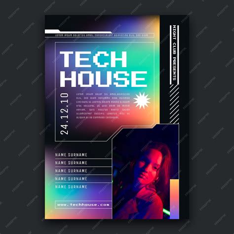 그라데이션 이벤트 세로 포스터 템플릿 무료 벡터