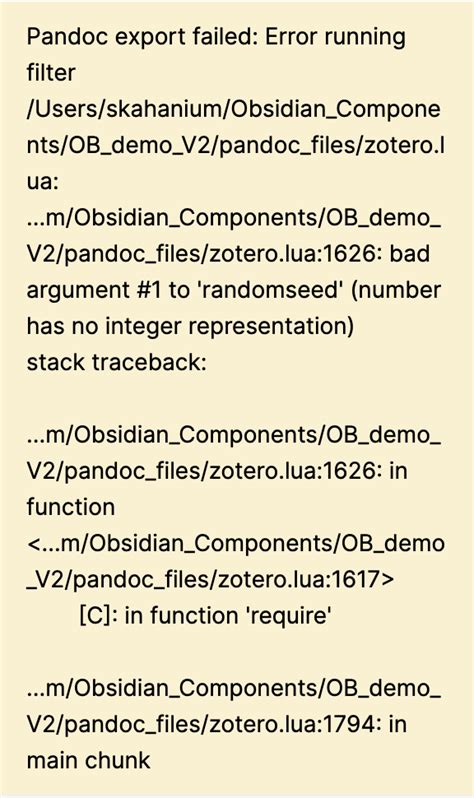 利用pandoc Plugin将markdown转为word时zoterolua报错 疑问解答 Obsidian 中文论坛
