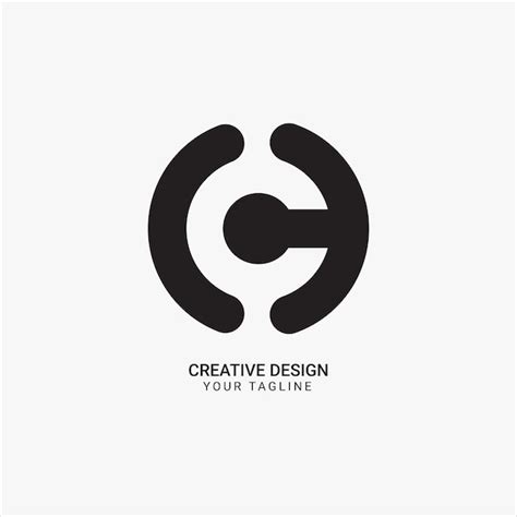 Premium Vector Creative Ch Or Hc Initial Elegant Circle Shape Pattern Line Art Modern Brand