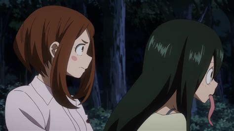 Uraraka Ochako Tsuyu Asui Boku No Hero Academia Hero Tsuyu Asui Anime