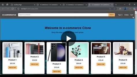 Im Excited To Share My Latest Project A Fully Functional Clone Of E Commerce Built From