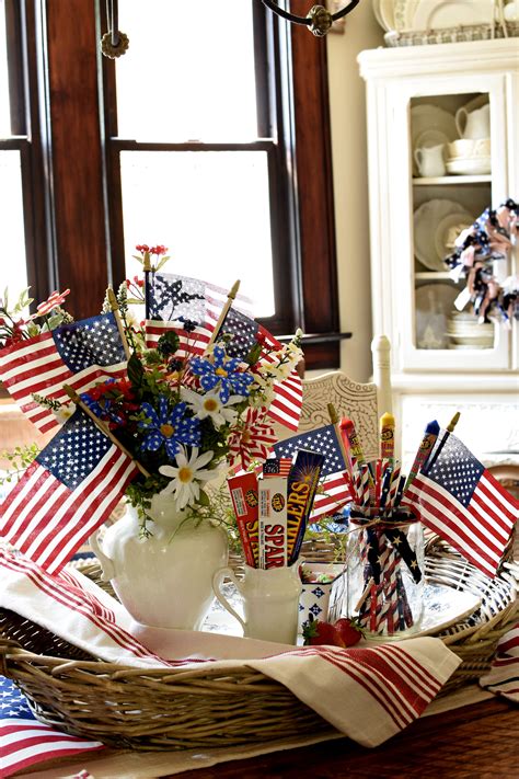 Fourth Of July Table Decoration Ideas Follow The Yellow Brick Home
