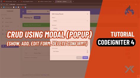 Crud Data Dengan Modal Bootstrap Di Codeigniter 4 43 Youtube