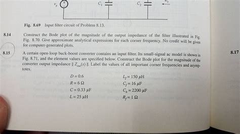 Solved Construct The Bode Plot Of The Magnitude Of The Output Impedance 1 Answer