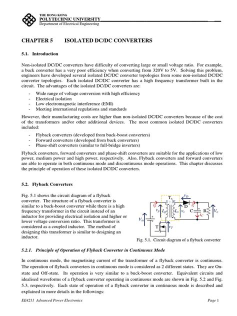 Isolated Dc Dc Converters Benny Yeung Download Free Pdf Transformer Power Inverter