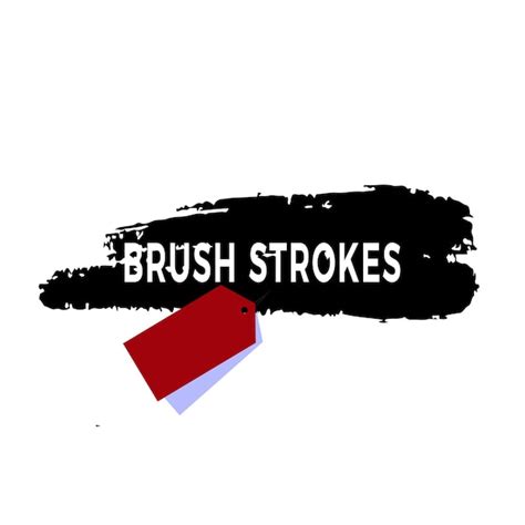 장식적인 검은색 모던 그런지 브러시 스트로크 디자인 색 배경에 터 일러스트레이션 프리미엄 벡터