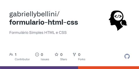 GitHub gabriellybellini formulario html css Formulário Simples HTML e CSS