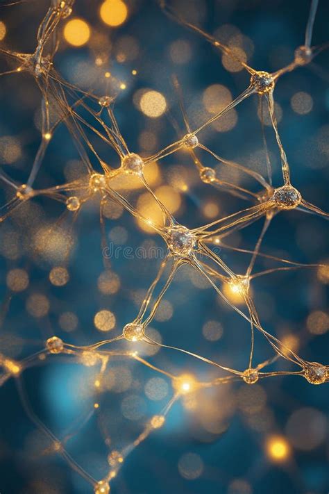 Neural Network Web With Ai Elements Stock Illustration Illustration Of Neurological