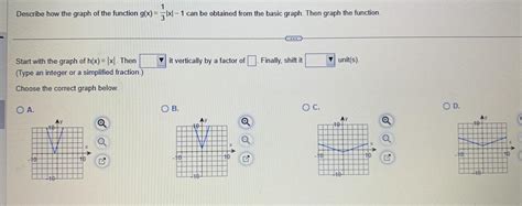 [answered] 1 Describe How The Graph Of The Function G X X 1 Can Be Kunduz