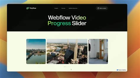 Webflow Video Progress Slider By Tinyflow Zahid Hasan Munna Posted On The Topic Linkedin