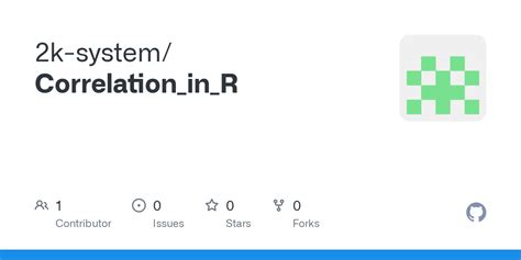 Github 2k Systemcorrelationinr