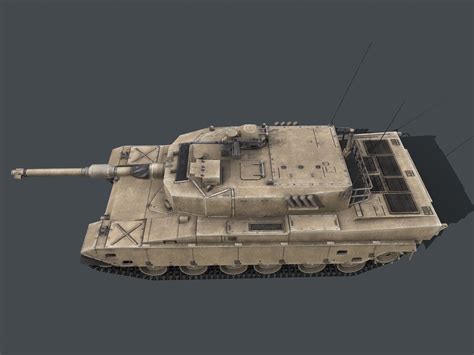 3d Model Type 90 Main Battle Tank Vr Ar Low Poly Cgtrader