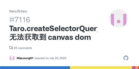 Tarocreateselectorqueryselectmycanvas 无法获取到 Canvas Dom · Issue
