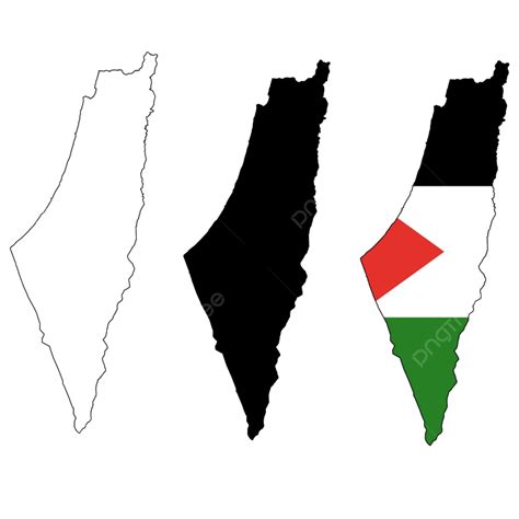 Palestine Map Outline Png Israel And Palestine Map Outline Clipart