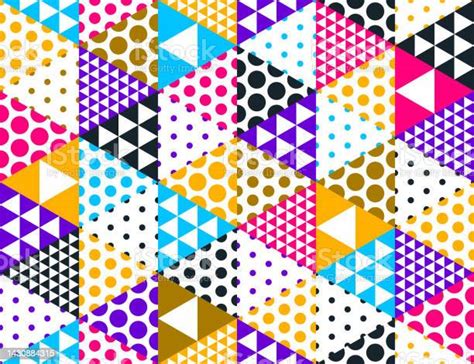 원활한 큐브 벡터 배경 마름모와 삼각형과 타일 패턴을 반복 점 상자 3d 아키텍처 및 건설 기하학적 디자인 0명에 대한 스톡 벡터 아트 및 기타 이미지 Istock