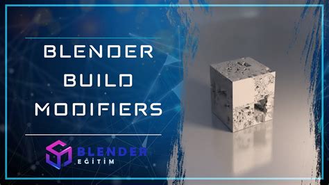 Blender Build Modifiers Blender Eğitim 25 Youtube
