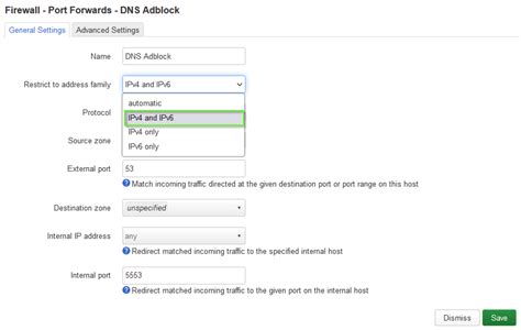 Why Are Firewall Entries Via Luci Defaults To Ipv4 Possibility To Generate Rules For Ipv4ipv6