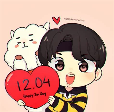 Jin Bts Bts Wallpaper Desktop Cute Wallpapers Bts Chibi Fanart Bts Bts Cute Arte