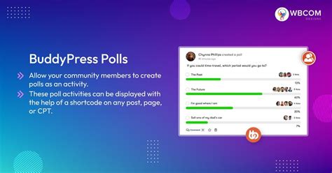 Create And Participate In Buddypress Polls Wbcom Designs Posted On The Topic Linkedin