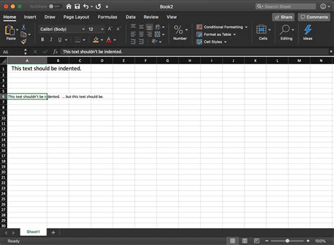 How To Indent In Excel