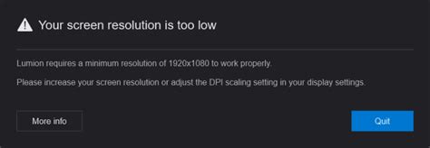 Steps On Resolving The Error Your Screen Resolution Is Too Low