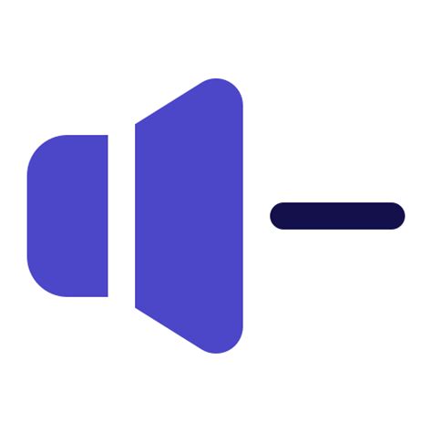 Volume Down Generic Blue Icon