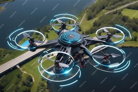 Premium Photo Efficient Skies Vectorized Collaboration In Autonomous Drone Swarm Inspections