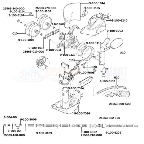9 100 3002 Polaris Hose Swivel For 360 Cleaners