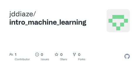 Github Jddiazeintromachinelearning