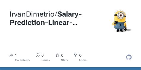 Github Irvandimetriosalary Prediction Linear Regression
