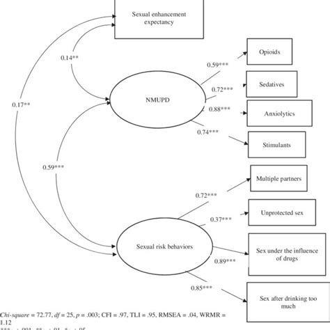Measurement Model Of Sexual Enhancement Expectancy NMUPD And Sexual Download Scientific