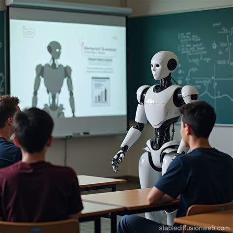 Classroom Learning With Ai Robot Stable Diffusion Online