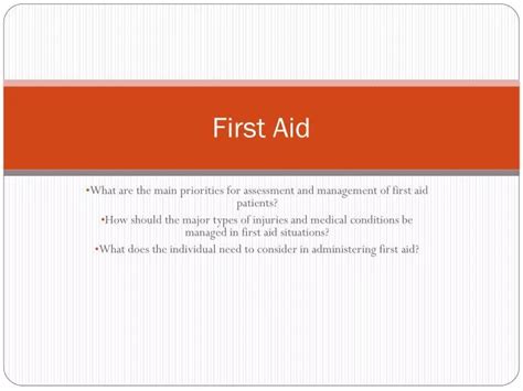 Ppt First Aid Powerpoint Presentation Free Download Id2326369