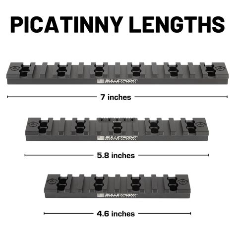 Picatinny Style Rail Attachments And Accessories Bulletpoint Mounting