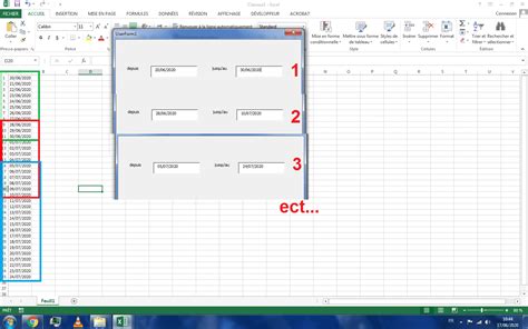 Ajouter Les Dates Par Textbox
