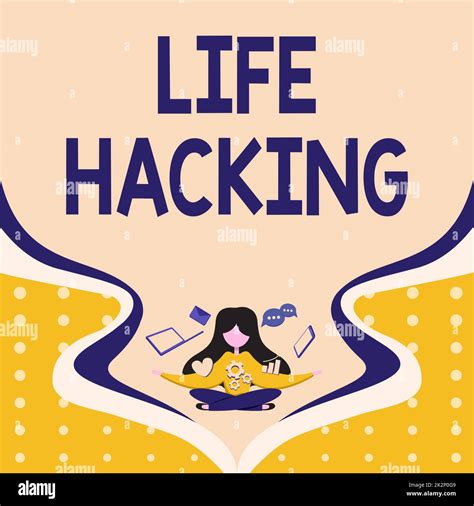 text sign showing life hacking business showcase simple and clever