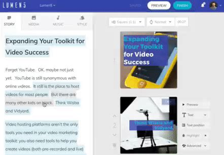 Improved Scene Dragging Lumen Learning Center