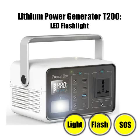 Off Lithium Battery Portable Power Station Basic Customization Solar Generator And