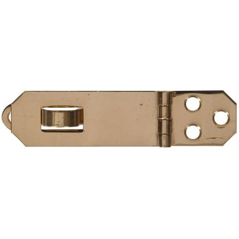 Carded Mini Hasp Hinges Solid And Brite Brass 075 In