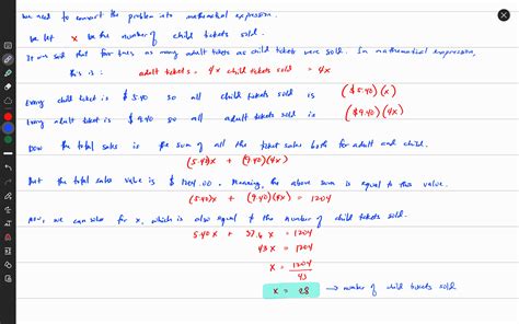 Solved Solving A Value Mixture Problem Using A Linear At The City Museum Course Hero