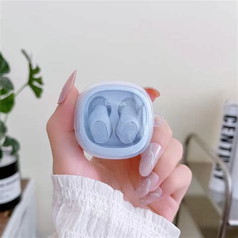 For Baseus WM01 WM02 Plus WM02 Case Hook Up Transparent Soft TPU Shockproof Anti Collision