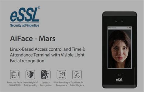 Essl Ai Face Mars Face Biometric Attendance System At ₹ 14300piece