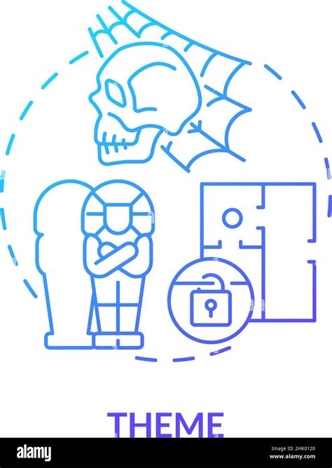 Theme Blue Gradient Concept Icon Stock Vector Image And Art Alamy