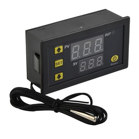 Digital Temperature Controller Thermostat Meter Temp Sensor Switch 20a Regulator 13 04