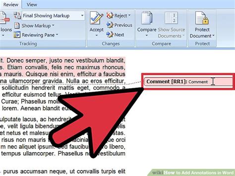 How To Add Annotations In Word 7 Steps With Pictures Wikihow